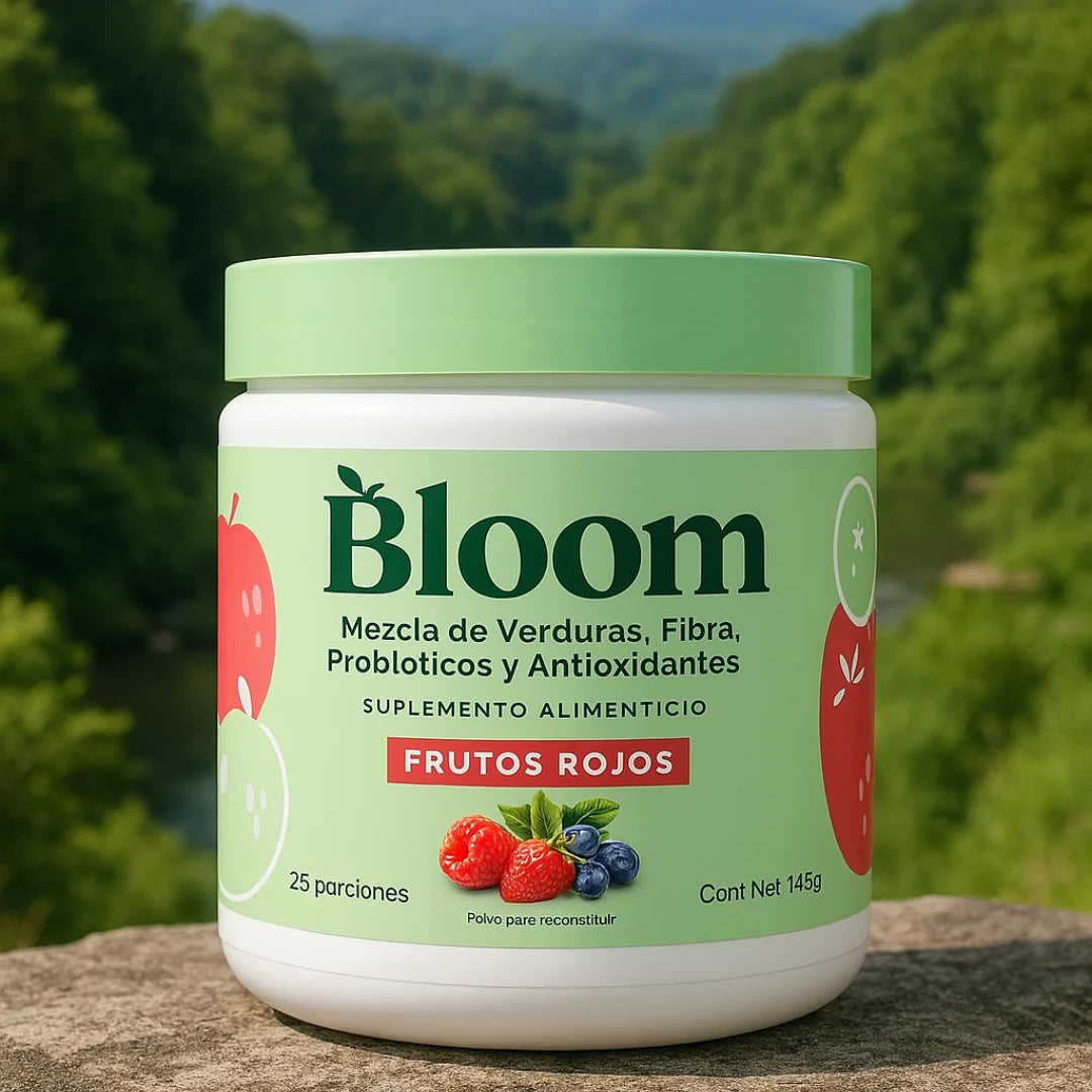 🌸 BLOOM FRUTOS ROJOS: Adiós Hinchazón, Energía Natural en Cada Cuchara